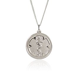 Purchase Sterling Silver Medallion Necklace | Universal Medical ID